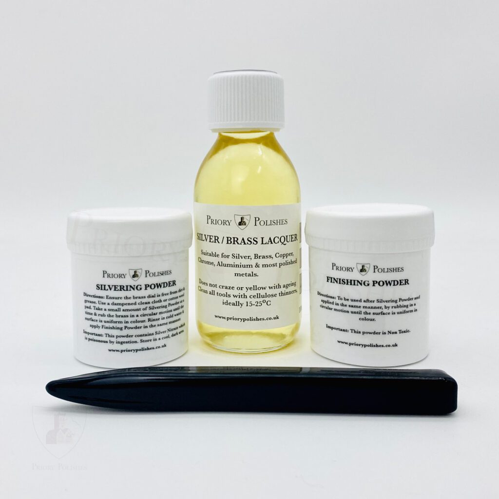 Clock Dial Silvering / Restoration Kit - Priory Polishes