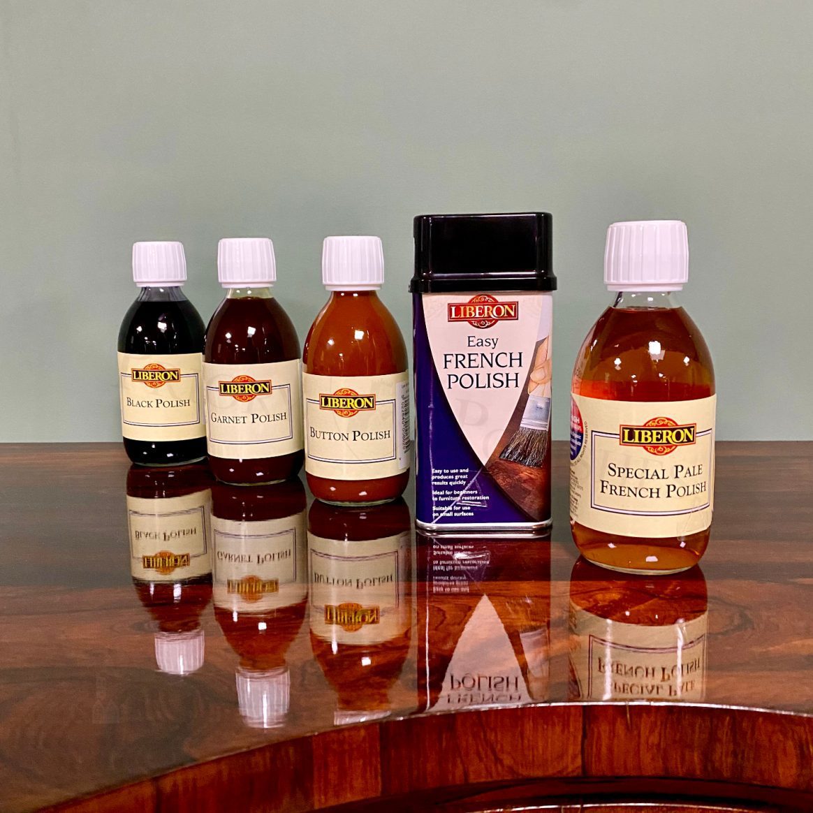 Liberon Garnet Polish - 250ml - A Dark Brown Shellac French Polish ...