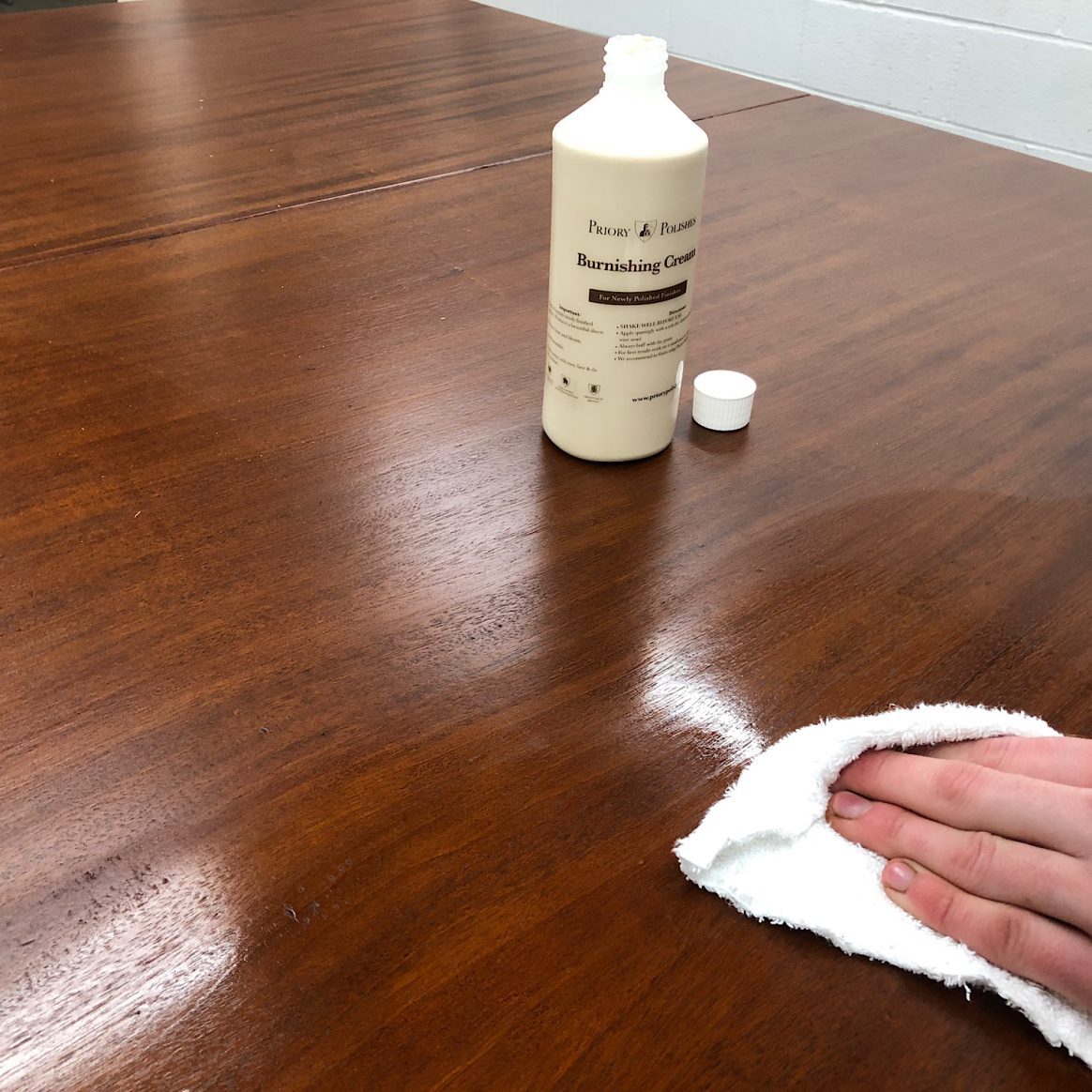 How To Use Burnishing Cream - Priory Polishes