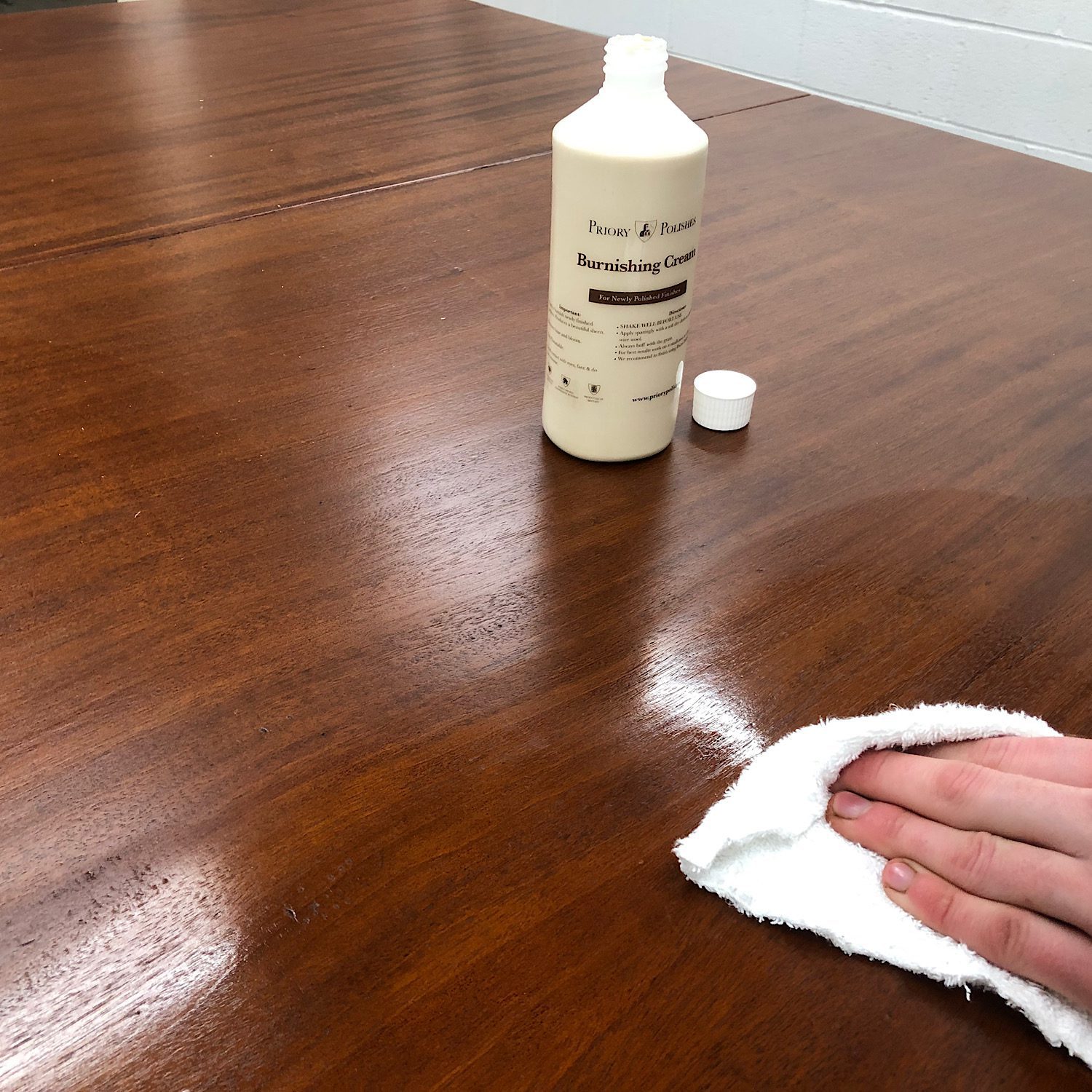 How To Use Burnishing Cream - Priory Polishes