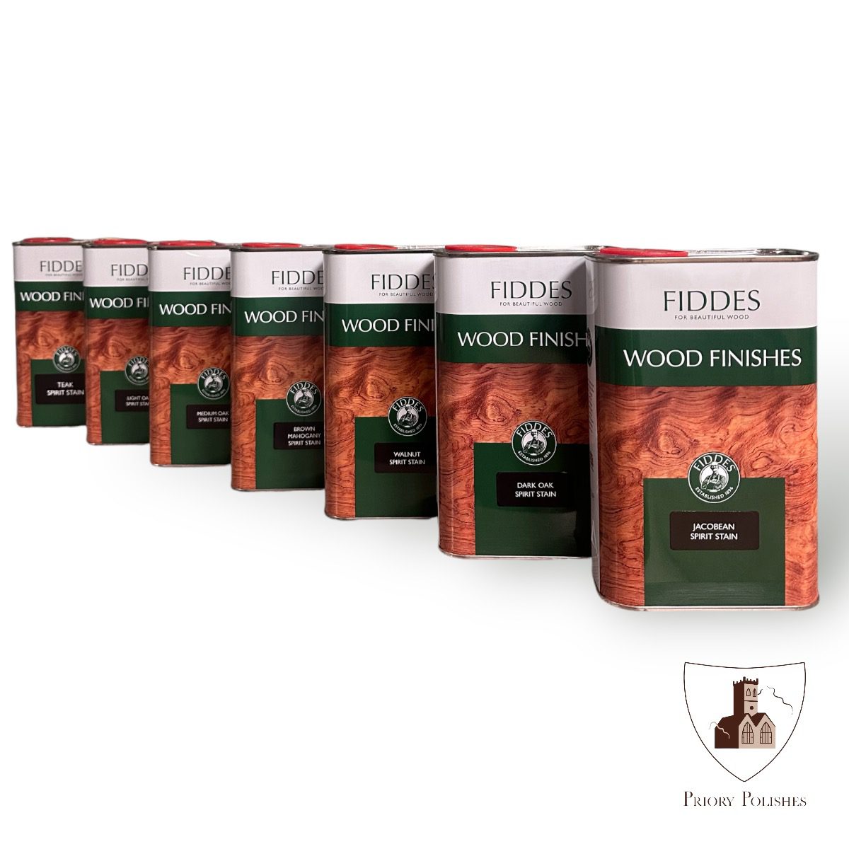 Fiddes Non Grain Raising Spirit Stain - 1 Litre - Priory Polishes