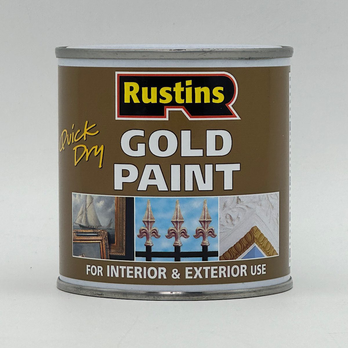 Rustins Gold Paint – 250ml - Priory Polishes