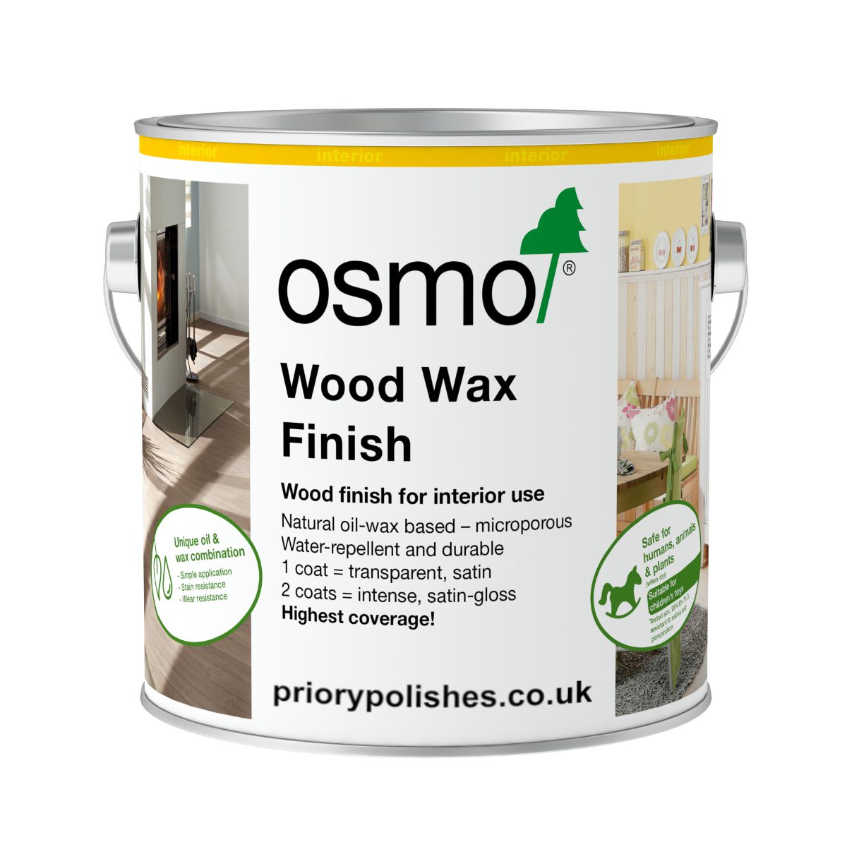 Osmo Wood Wax Finish Intensive Tones - Priory Polishes